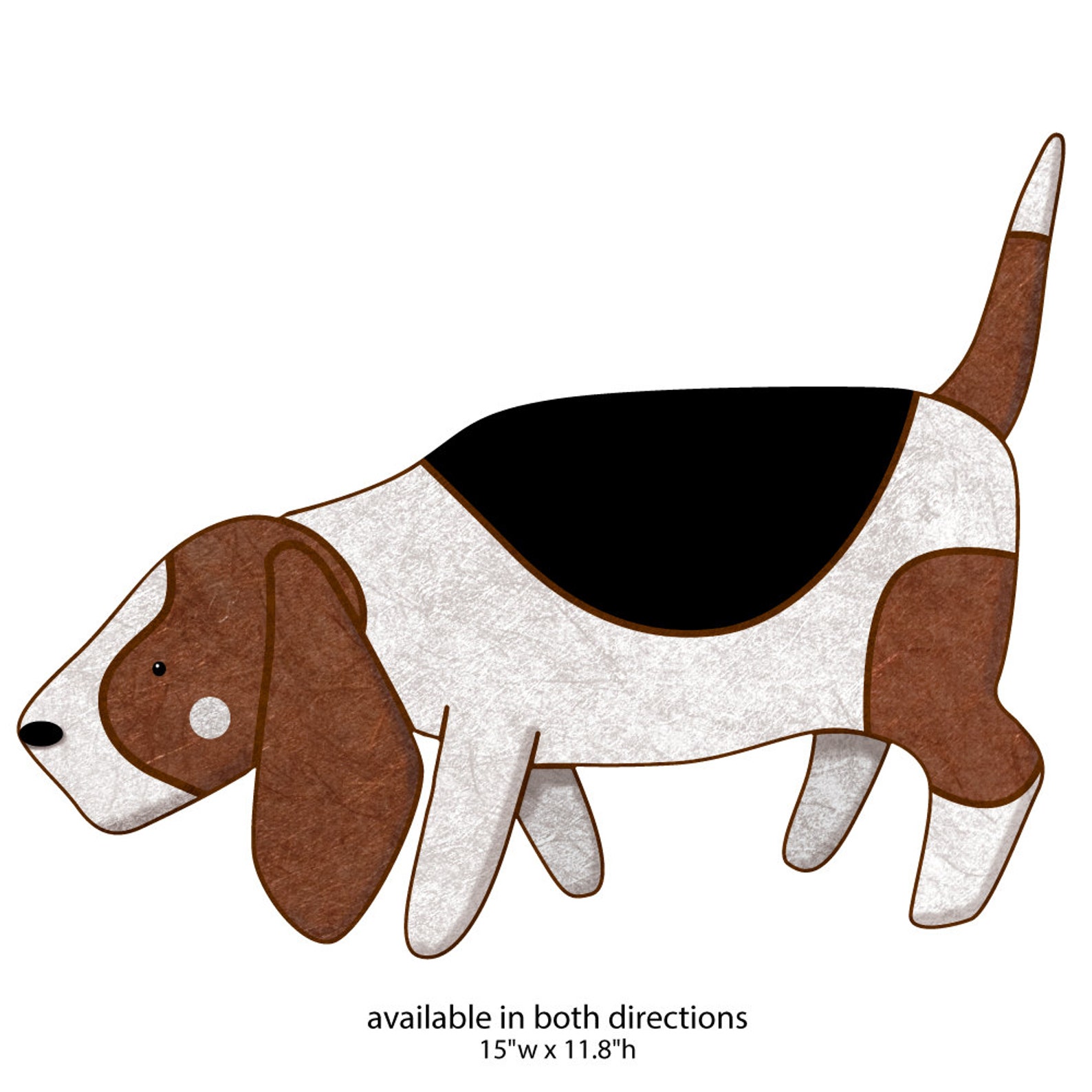 Basset Hound Dog Decal Sticker for Animal Theme Wall Mural - Etsy