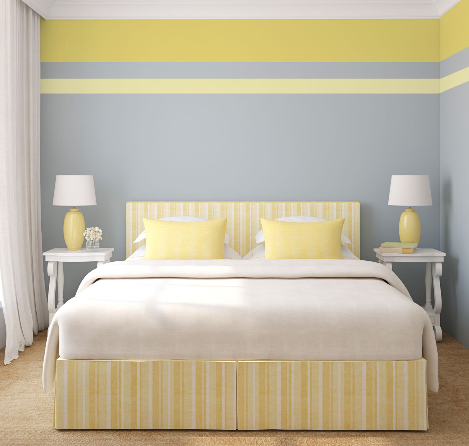 Solid Stripe Wall Decals Multiple Colors & Sizes - Etsy