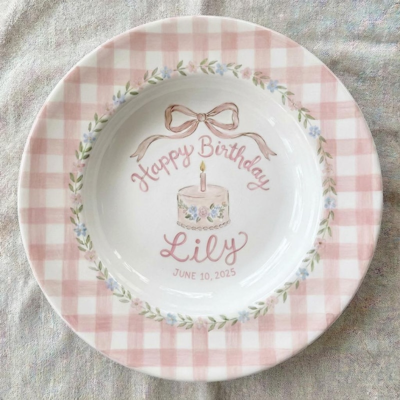 Birthday Plate - Etsy