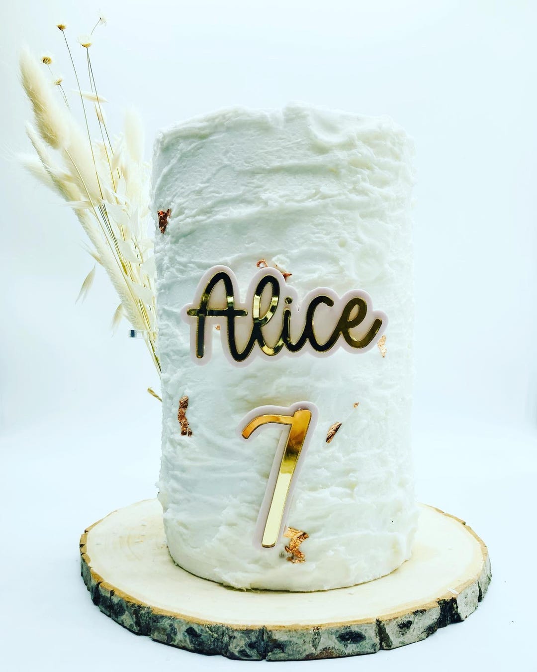 Cake Charm, Name and Age Cake Charm, Custom Cake Charm, Acrylic, Double ...