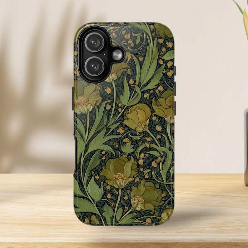 William Morris Floral Phone Case - Vintage Botanical iPhone Protective ...