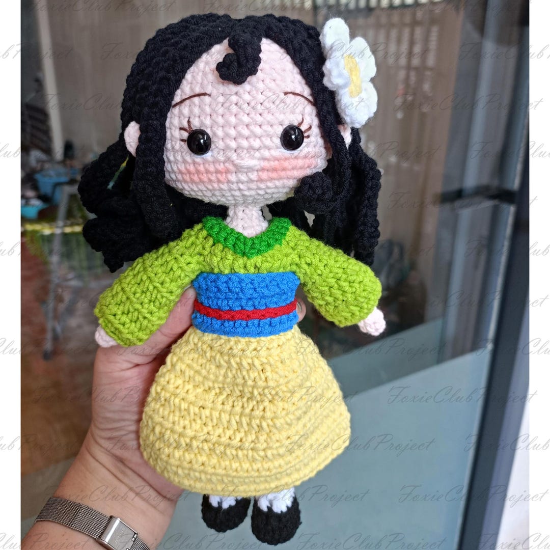 Mulan Inspired Crochet Dolls, Fairy Tales Amigurumi, Asian Princess ...