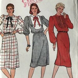 Vintage 80s Butterick 4157 Sewing Pattern / Vintage 80s Dress Pattern ...