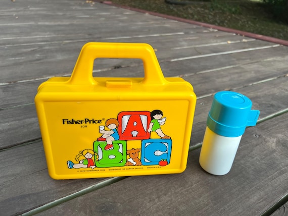 Vintage 1979 Fisher Price Yellow Play Toy Lunch Box, … - Gem