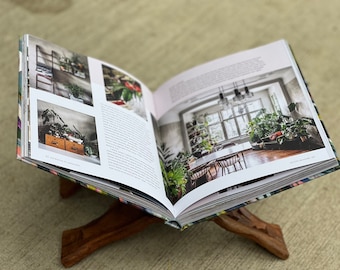 Wooden Open Book Stand - Etsy