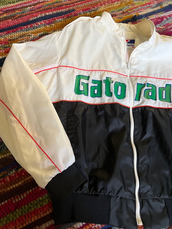 Vintage Gatorade Racing Jacket 80s NASCAR Windbreaker… - Gem