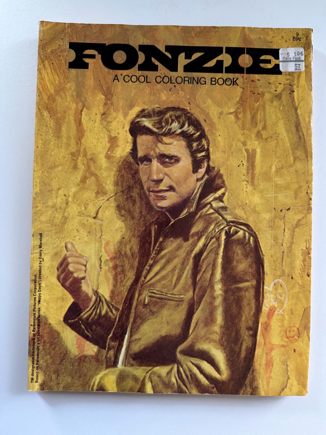 Vintage 1976 Fonzie Coloring Book, Unsused / 1976 Coloring Book the Fonz From Happy Days - Etsy