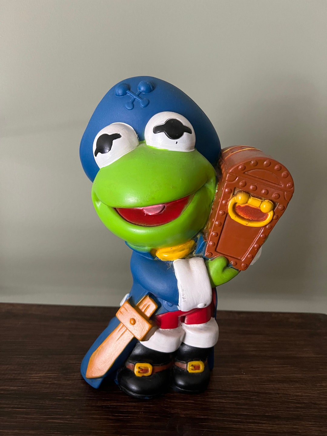Vintage Kermit the Frog Ilco Pirate Money Bank / 10 Kermit Bank Great ...