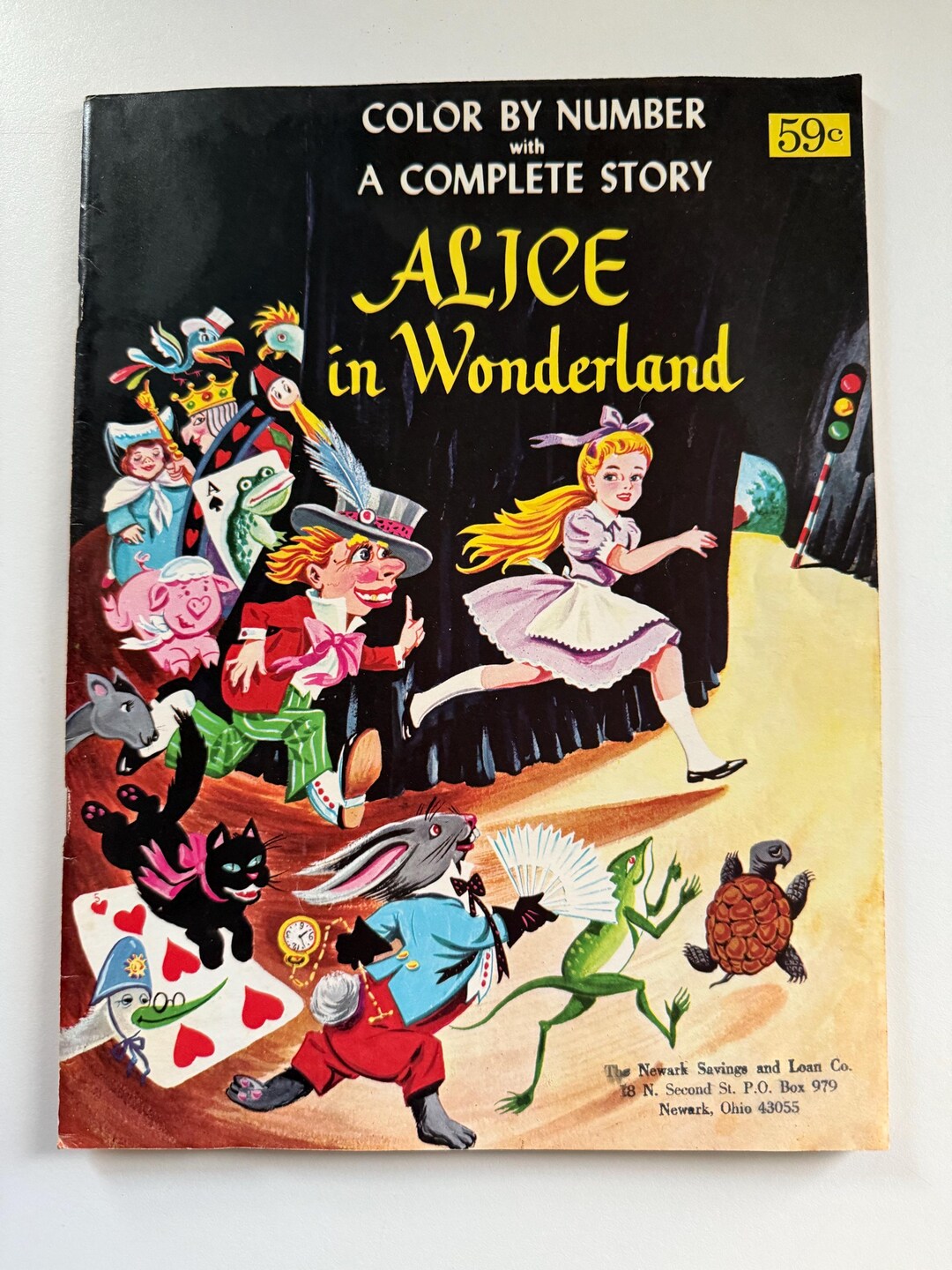 Vintage 60s Alice in Wonderland Color by Number Coloring Book - Etsy