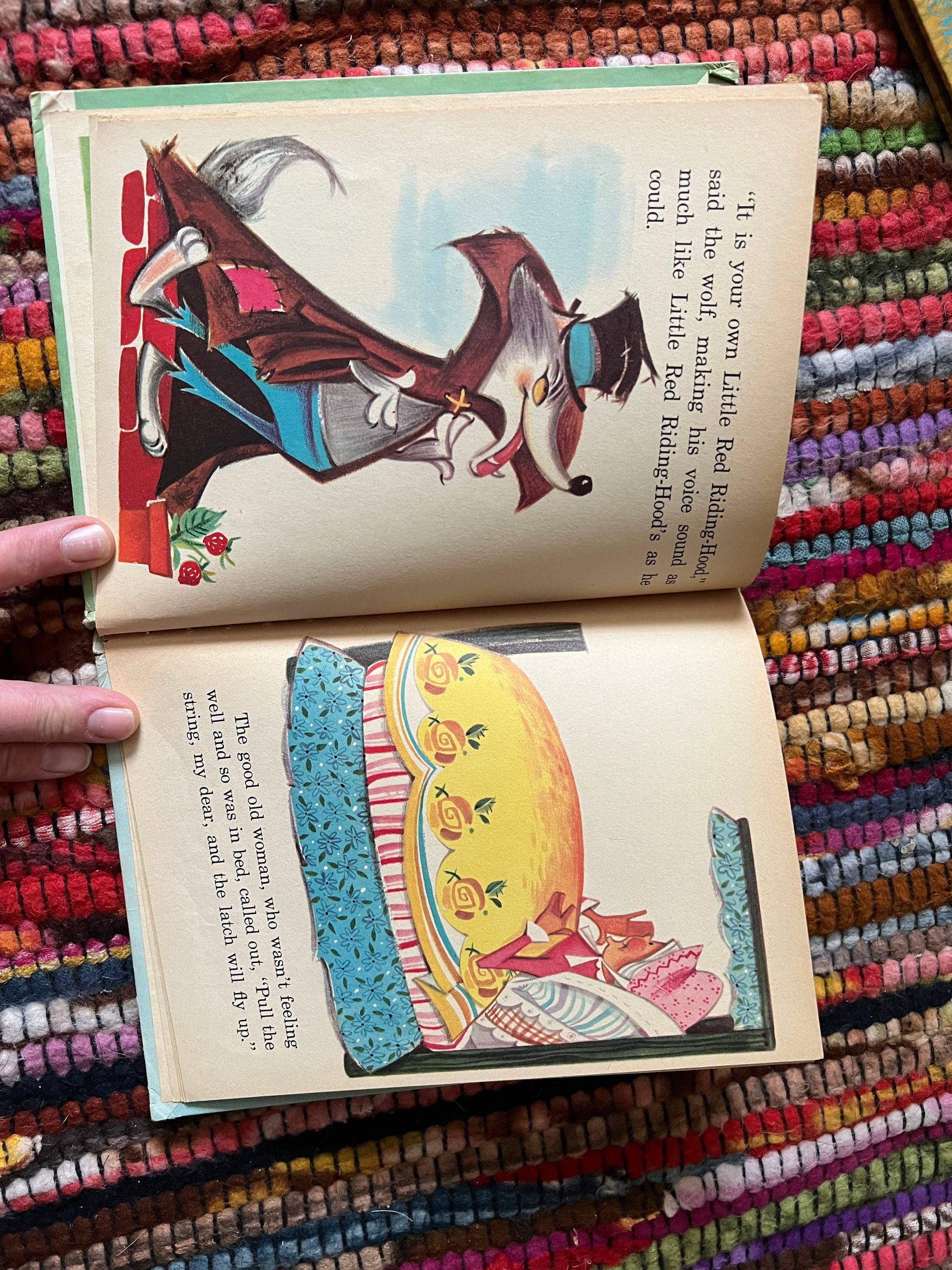 Vintage Little Red Riding-hood Rand Mcnally Elf Book 1958 Children‘s ...