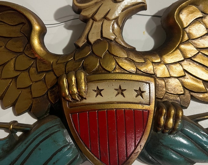 Vintage Sexton American Eagle Wall Mount Plaque 1966 22” Long - Etsy