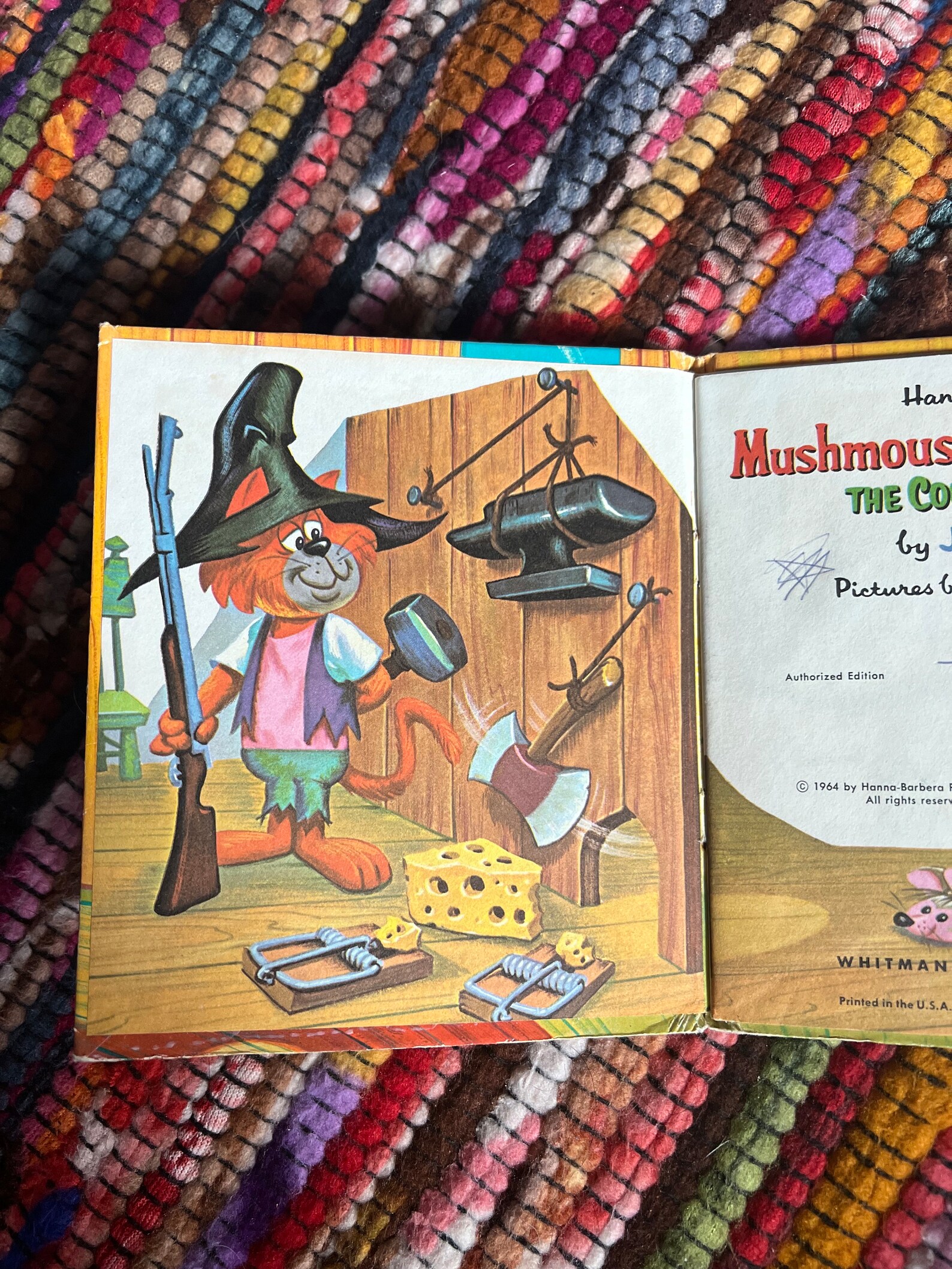 Vintage Whitman Mushmouse and Punpkin Puss- the Country Cousins Tell a ...