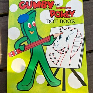 1970 Rare Whitman "gumby and Gummy's Pal Pokey Dot Book" Authorized ...