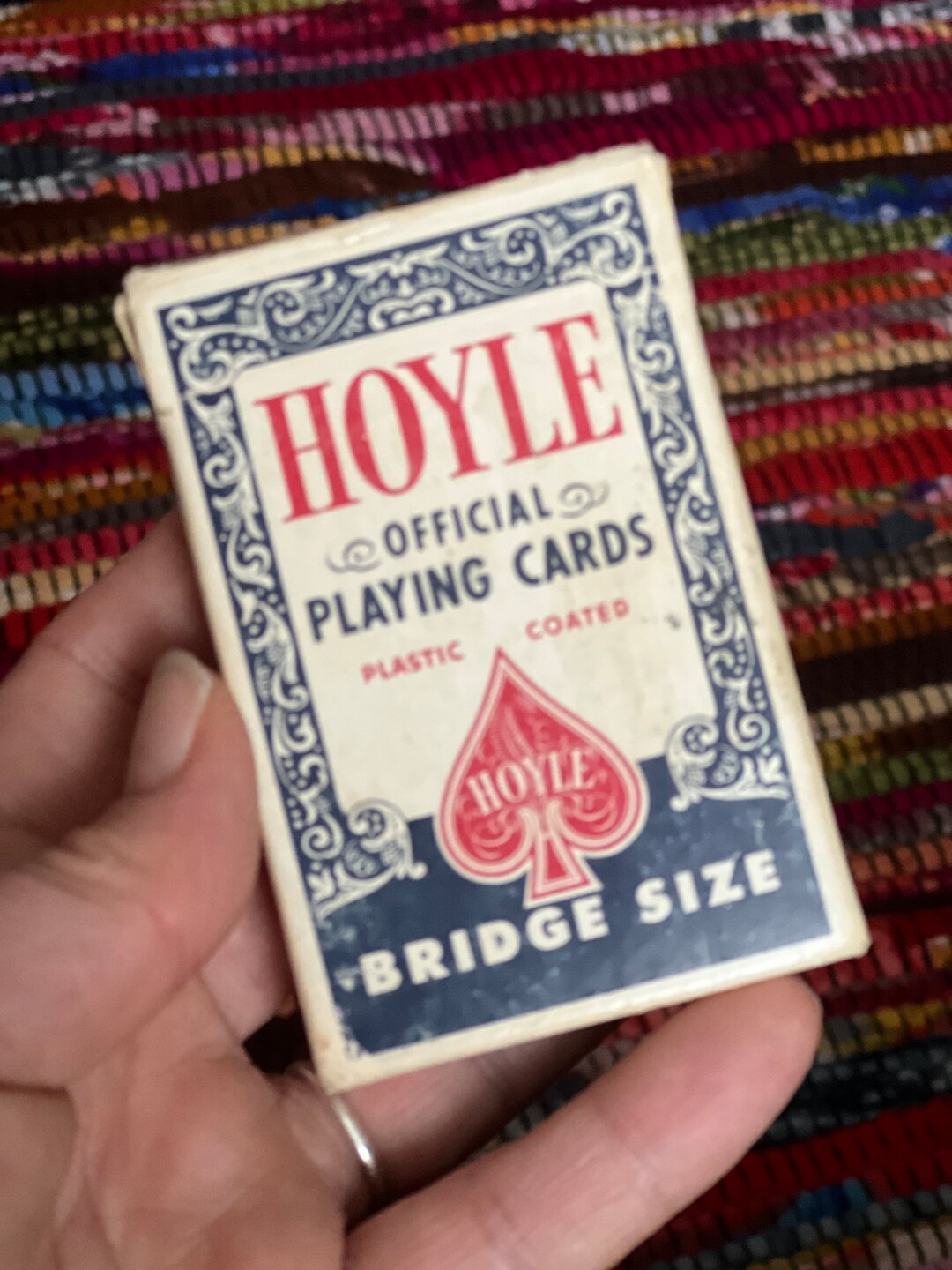 Vintage HOYLE Playing Cards Bridge Size Nevada Finish Made USA / Nu Vue ...