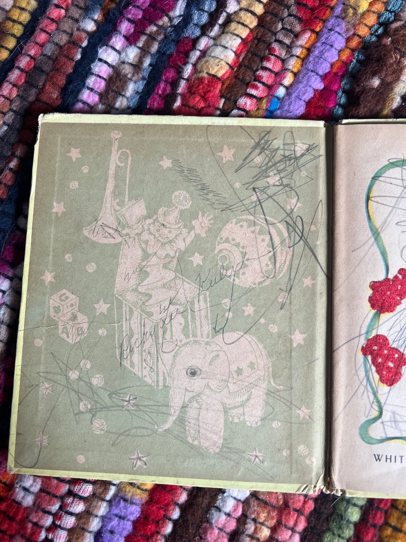 Vintage Fuzzy Mittens for Three Little Kittens /circa 1951 - Etsy