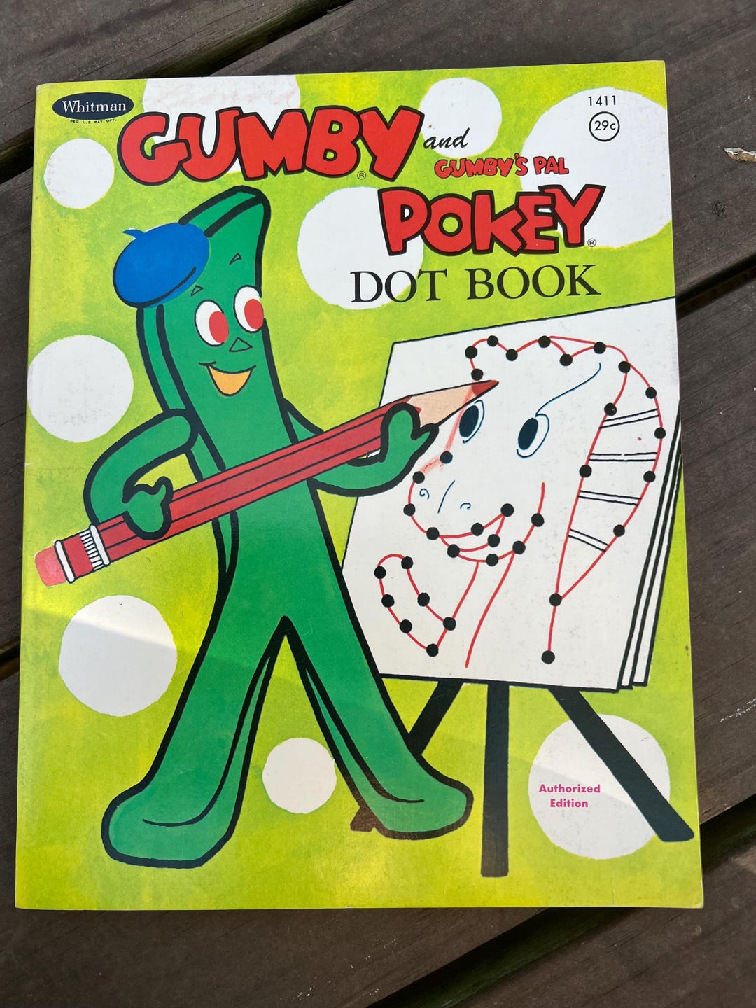 1970 Rare Whitman "gumby and Gummy's Pal Pokey Dot Book" Authorized ...