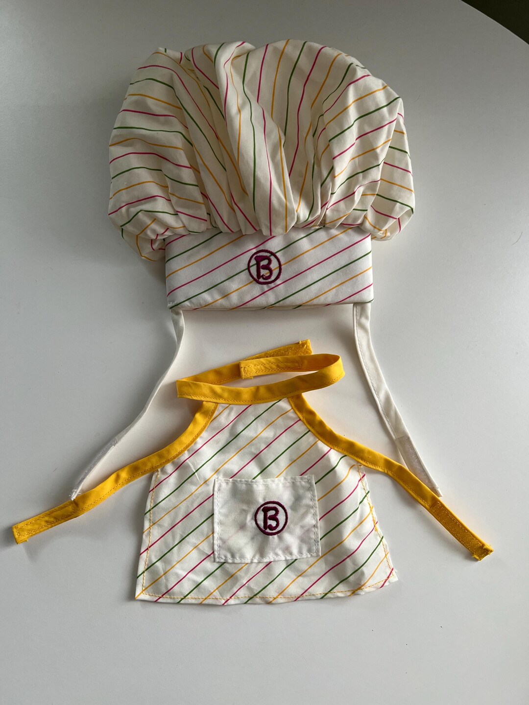 Vintage Barney Wear 14" Plush Chef Outfit Barney the Dinosaur Clothes ...