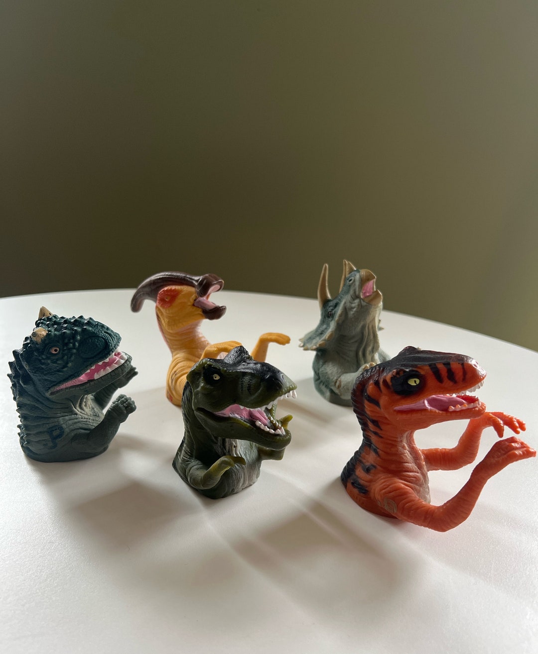Vintage 90s Jurassic Park Lot of 5 Rubber Finger Puppets / Lost World ...
