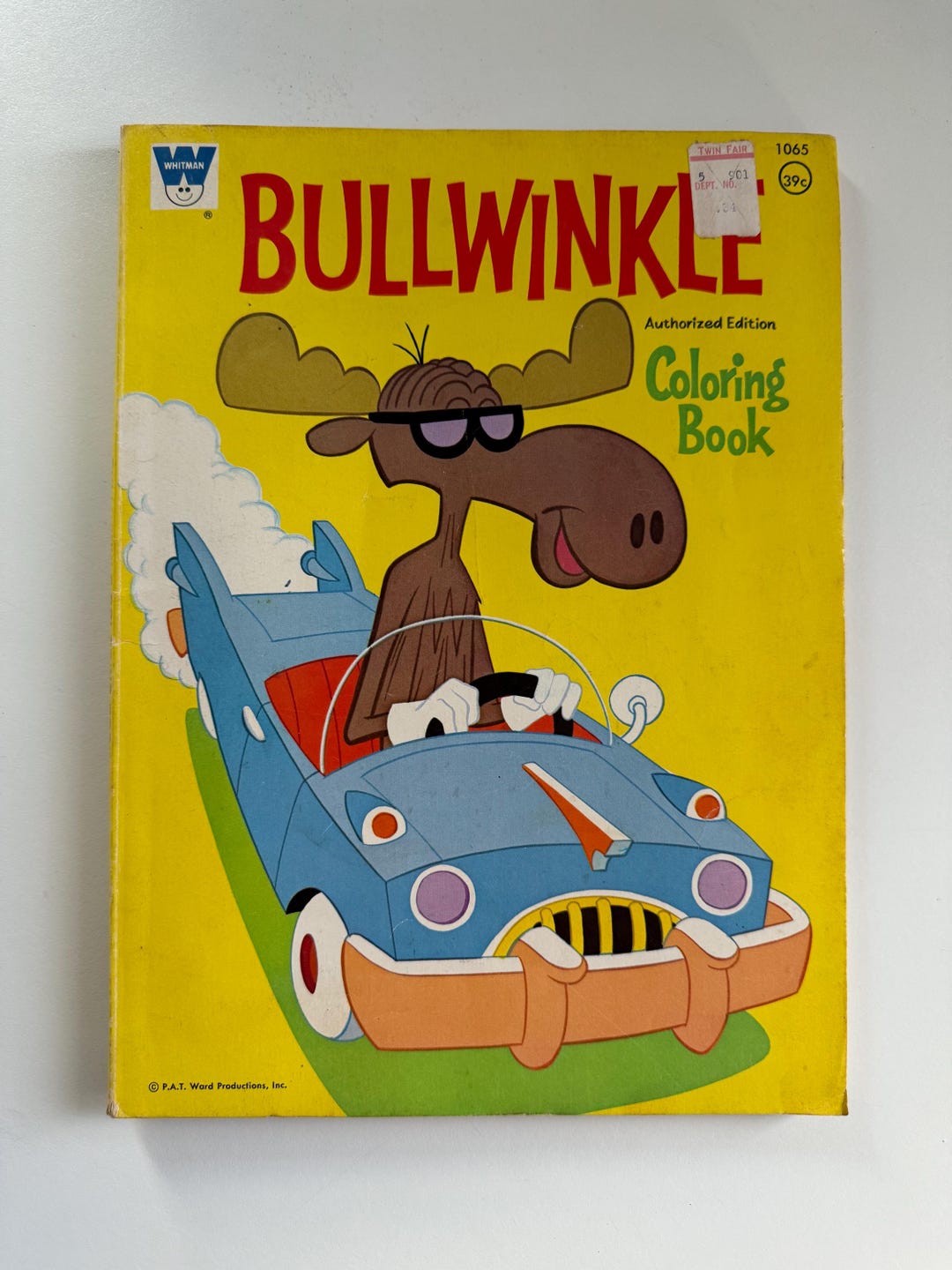 Vintage 1972 Bullwinkle Authorized Edition Coloring Book by Whitman ...