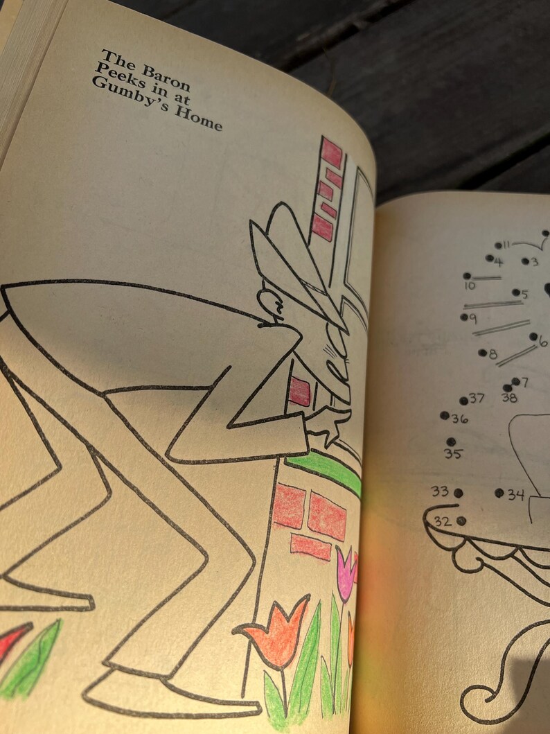 1970 Rare Whitman "gumby and Gummy's Pal Pokey Dot Book" Authorized ...