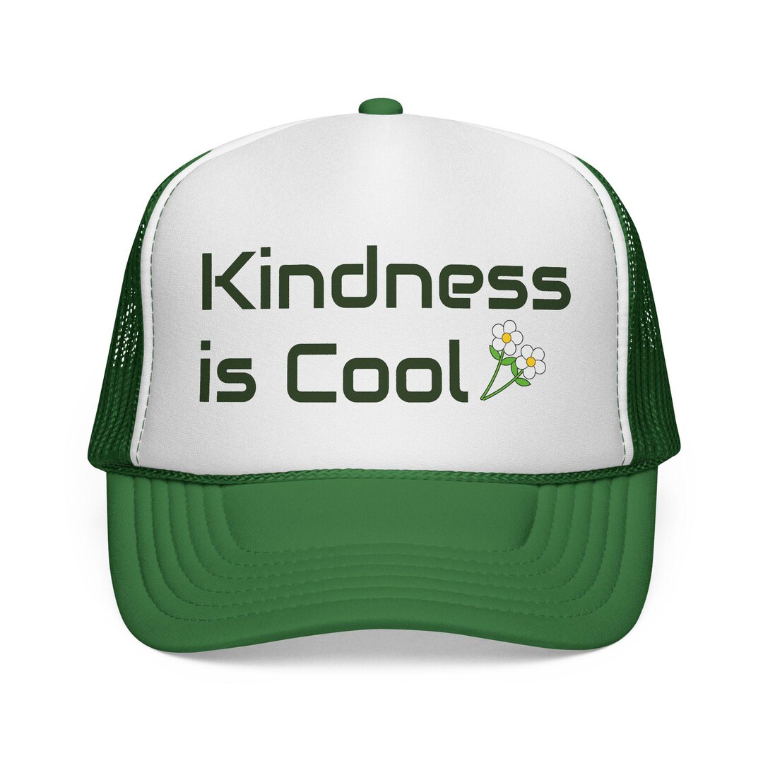 Kindness is Cool Trucker Cap, Hat for Men Women, Adjustable Baseball ...