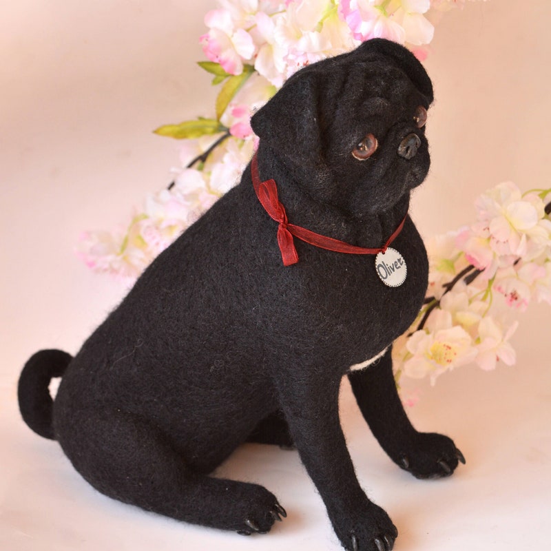 Felted Pug - Etsy