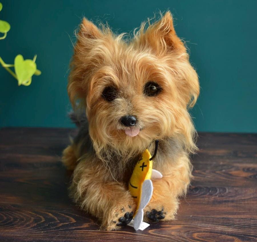 Yorkshire Terrier Needle Felted Dog Sculpture Custom Pet Portrait ...