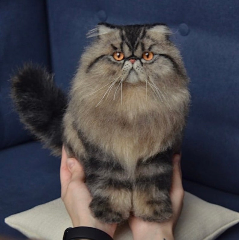 Custom Needle Felted Persian Cat Sculpture, Pet Memorial - Etsy