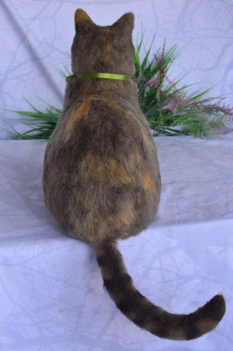 Needle Felted Cat Sculpture Calico Cat Red Cat Ginger Kitty - Etsy