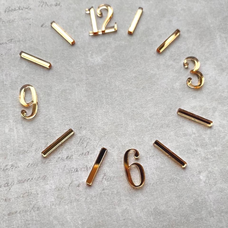 Mirror Face Wall Clock - Etsy