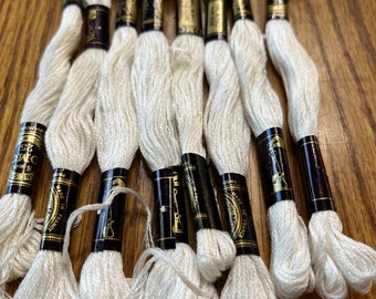 DMC 712 Cream Embroidery Floss 2 Skeins 6 Strand Thread for - Etsy