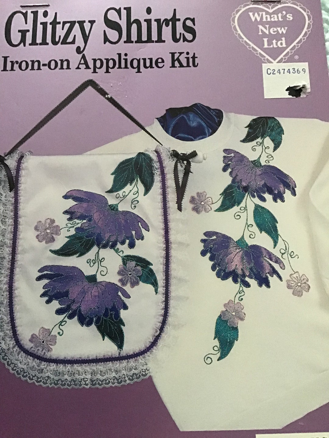 Purple Iron on Appliqué - Etsy