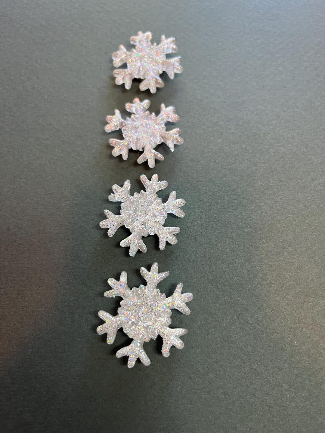 Snowflake Button Covers - Etsy