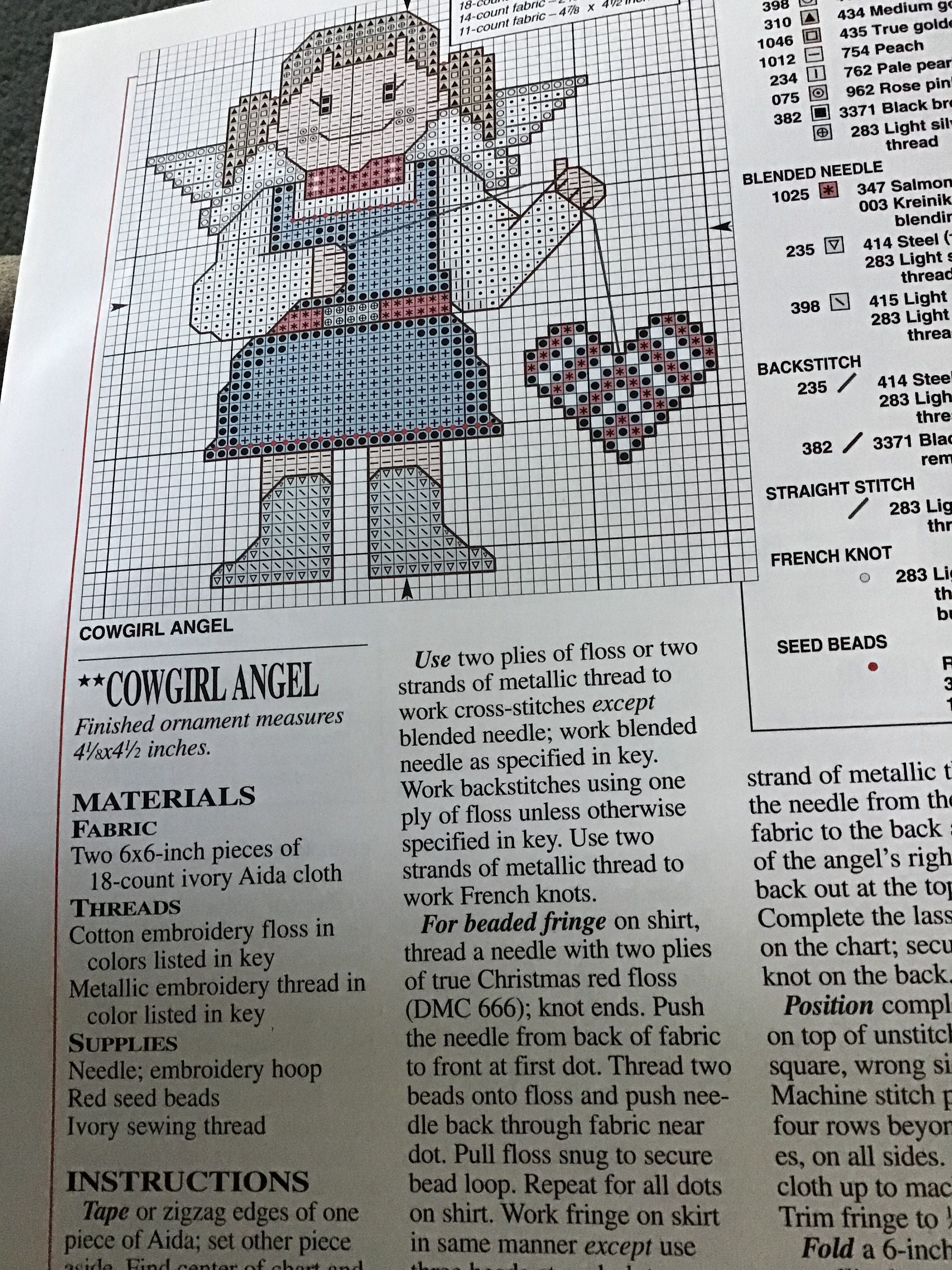 Cross Stitch Angel Patterns - Etsy