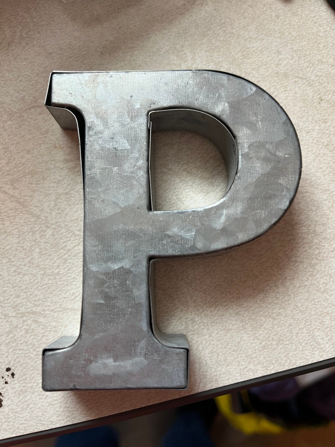 Galvanized Metal Letter - Etsy