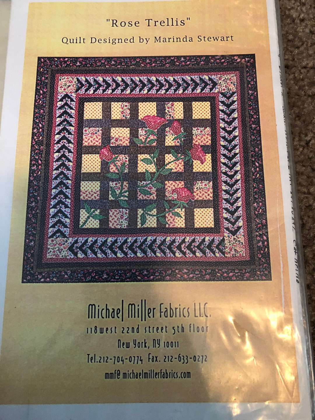 Rose Trellis Quilt Pattern - Etsy