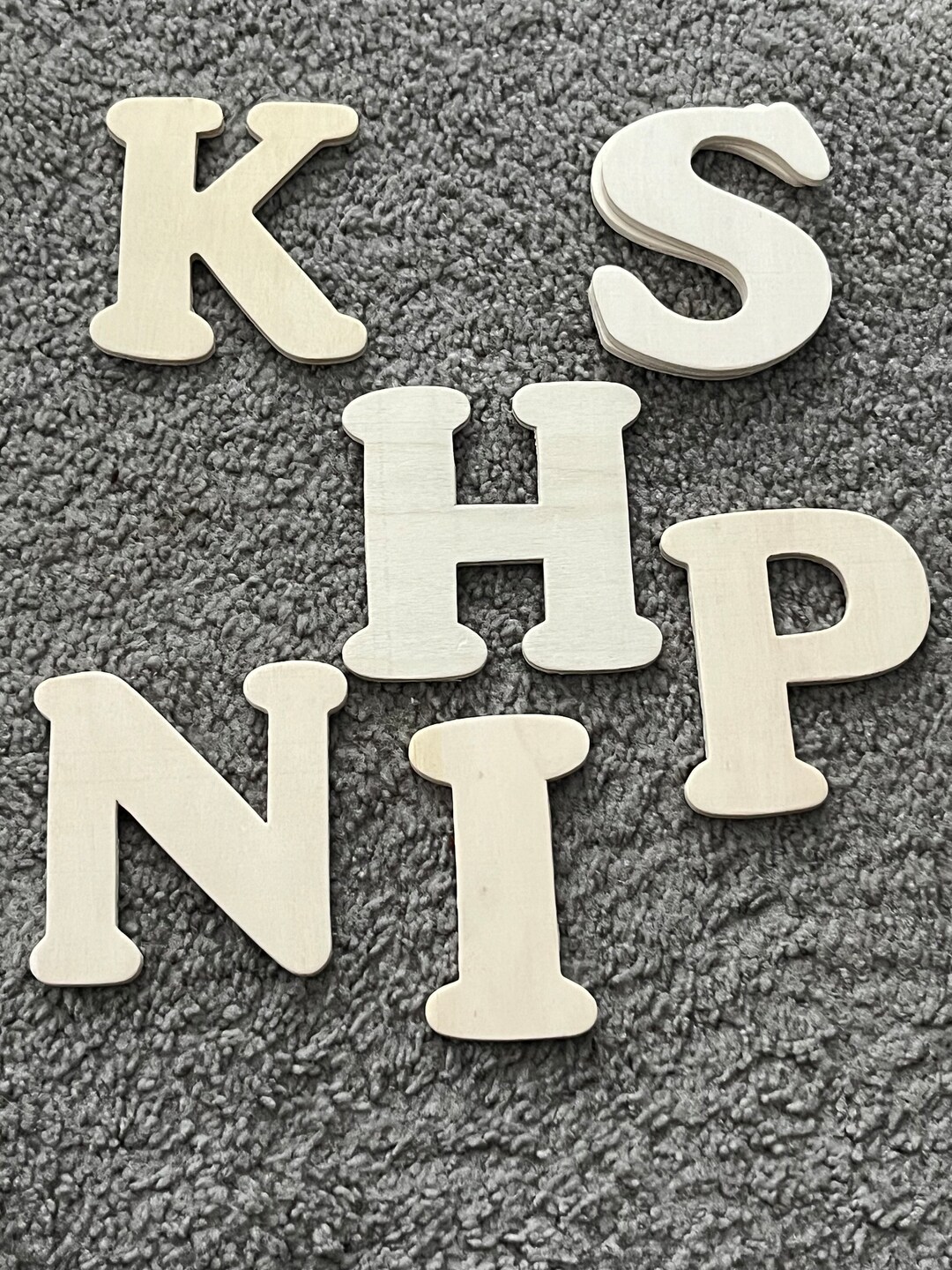 4 Inch Wood Letters - Etsy