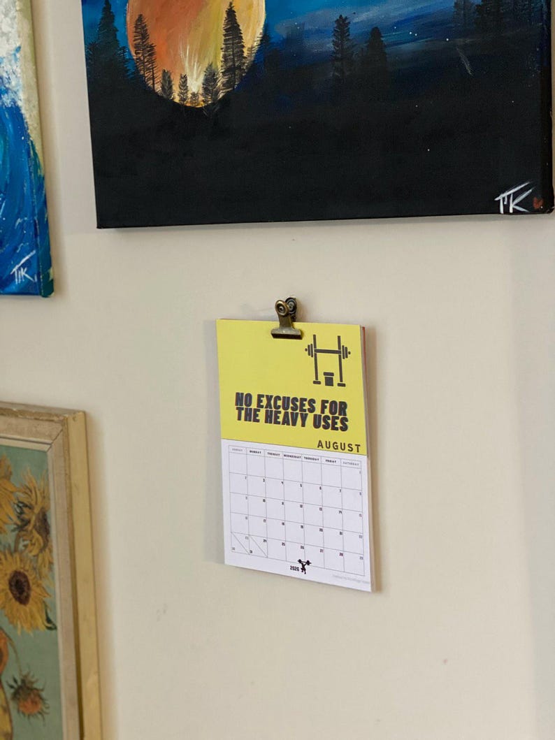 Druckbarer Kalender 2026 Fitness | CrossFit & Gym Motivation ...