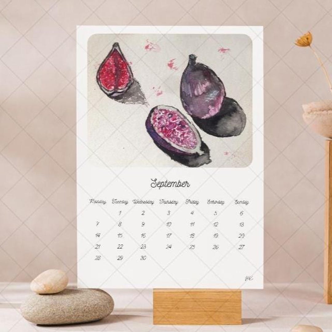2026 Watercolor Printable Calendar – Hand-painted Monthly Art (A5, PDF ...