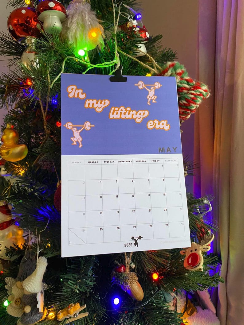 Druckbarer Kalender 2026 Fitness | CrossFit & Gym Motivation ...