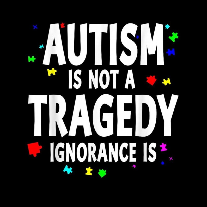 Autism is Not A Tragedy Ignorance is PNG, Rainbow Handprints, Awareness ...