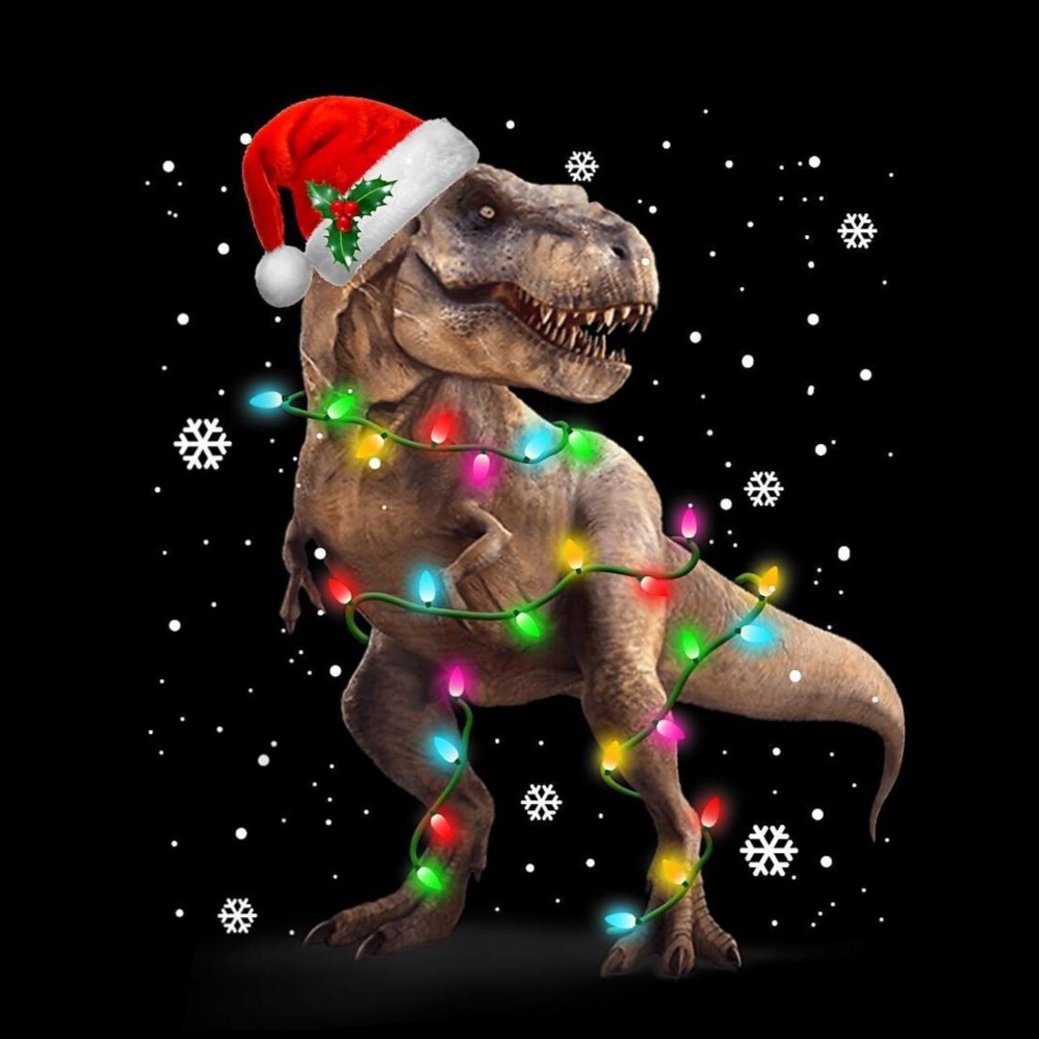 Santa Riding T-rex PNG Sublimation, Funny Dinosaur Christmas Shirt ...