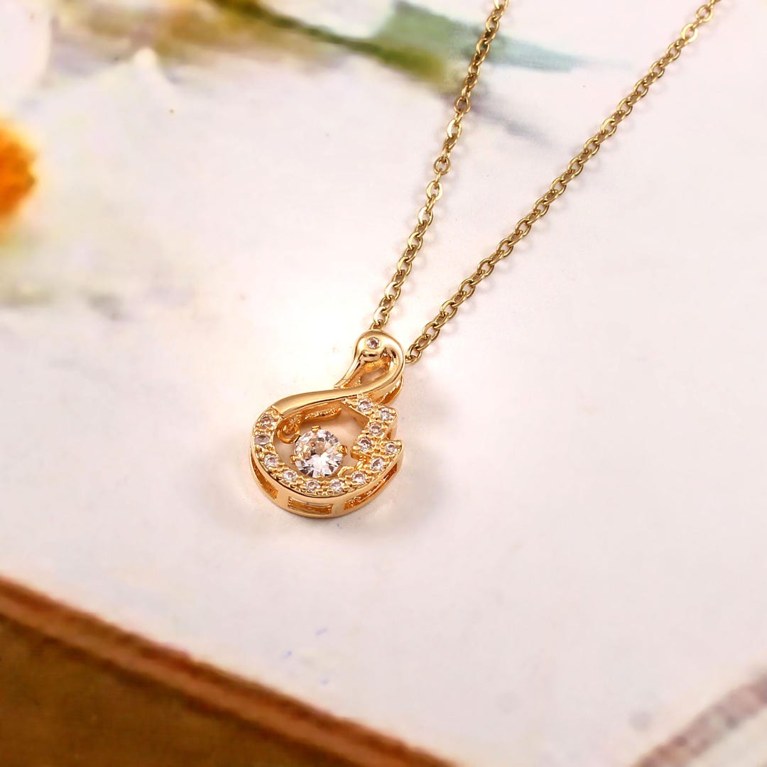 Gold Plated German Silver Pendant, Handmade Boho Necklace - Etsy