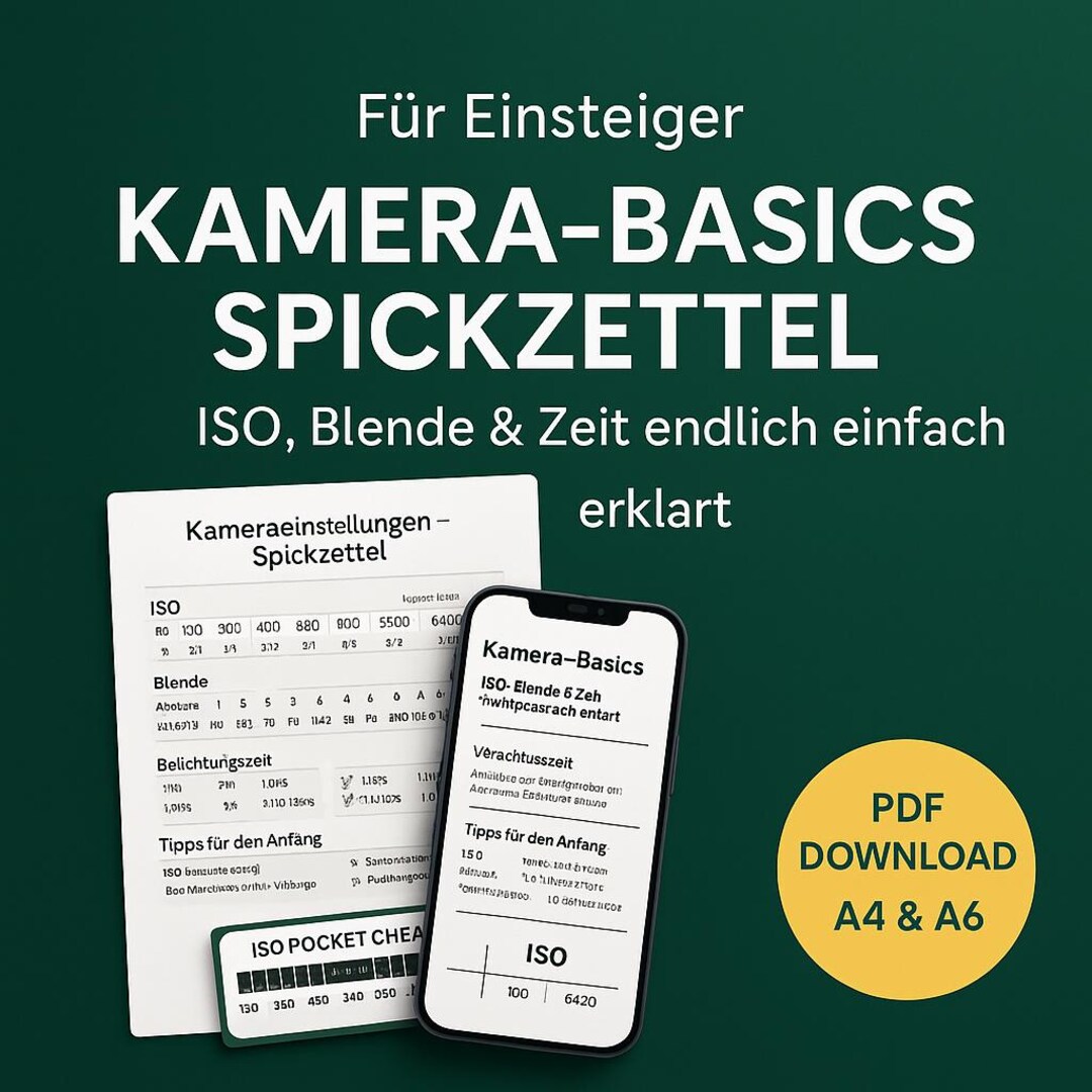 Camera Settings Cheat Sheet PDF | Camera Basics Cheat Pack for ...