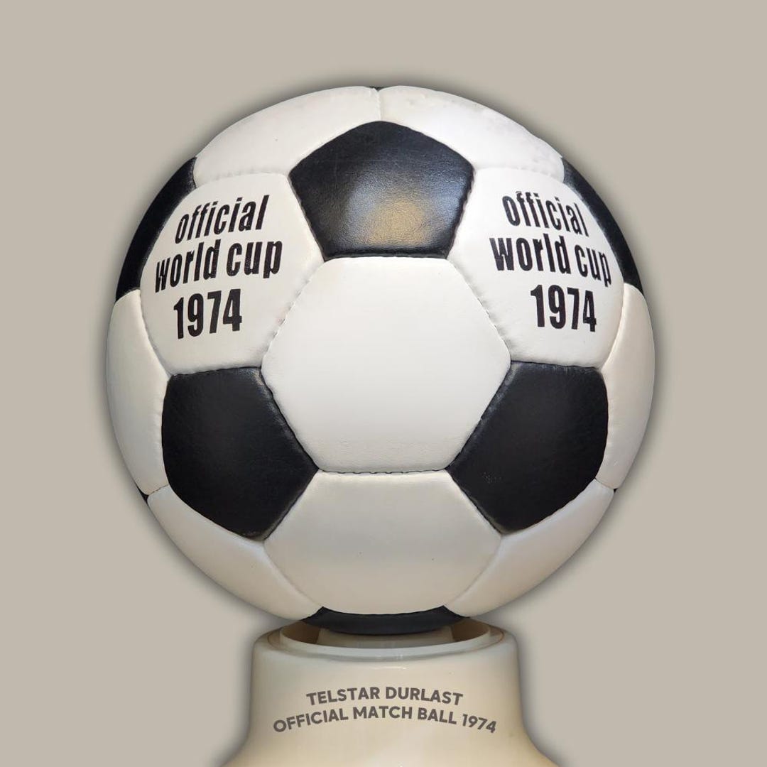 1974 Classic Telstar Soccer Ball Replica – Black & White Collectible ...