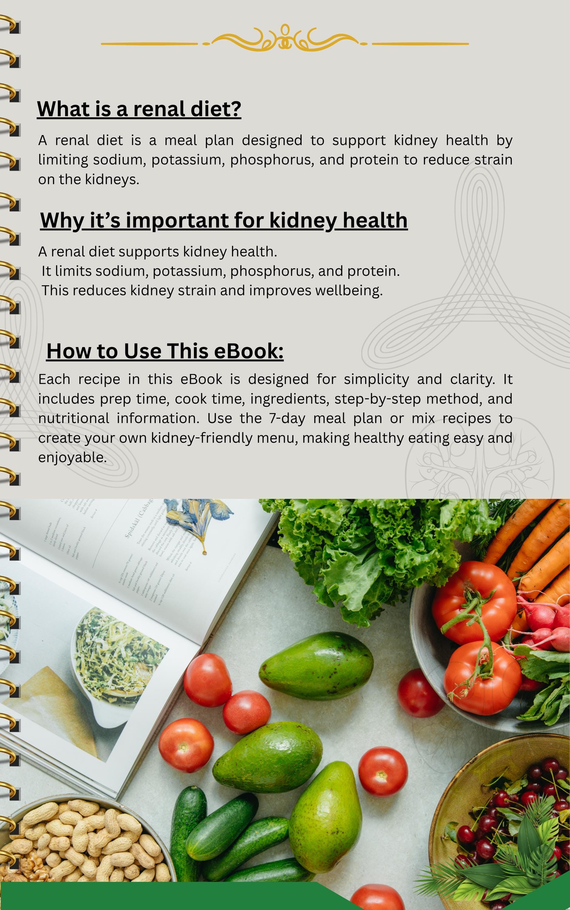 Renal Diet 7-day Meal Plan | Kidney-friendly Food Guide (PDF) - Etsy