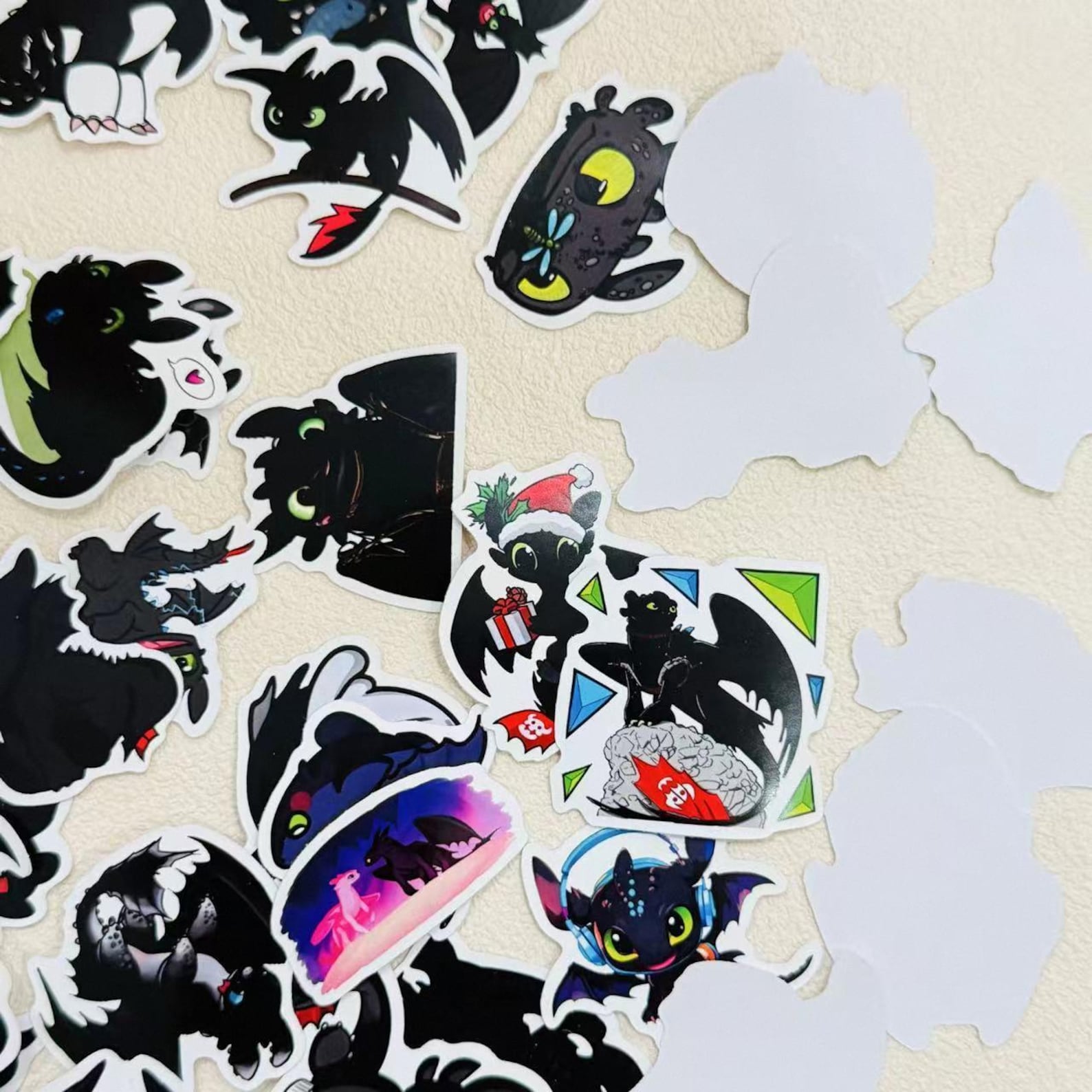 Toothless Dragon Stickers Pack (64pcs) | Dragon Taming Master PVC ...