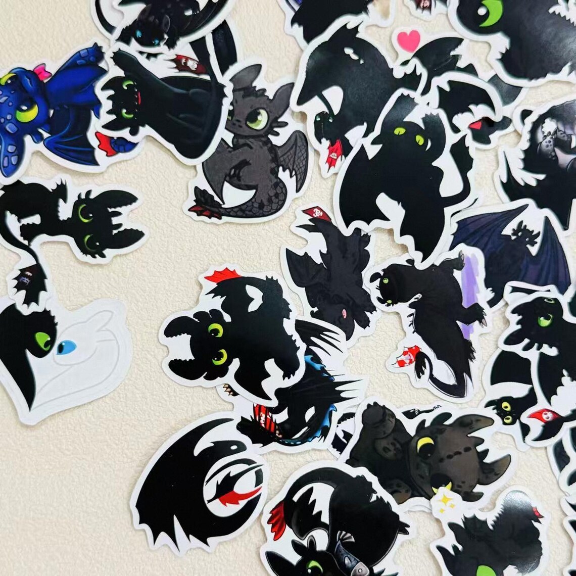 Toothless Dragon Stickers Pack (64pcs) | Dragon Taming Master PVC ...