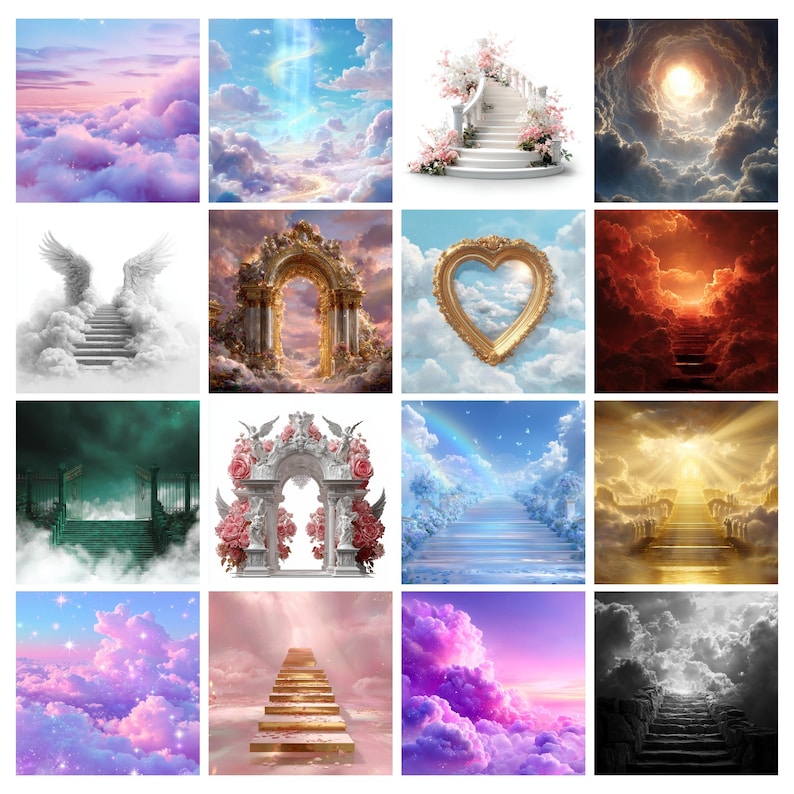150+ Heaven Background PNG Bundle | Blue Sunset Memorial Backgrounds ...