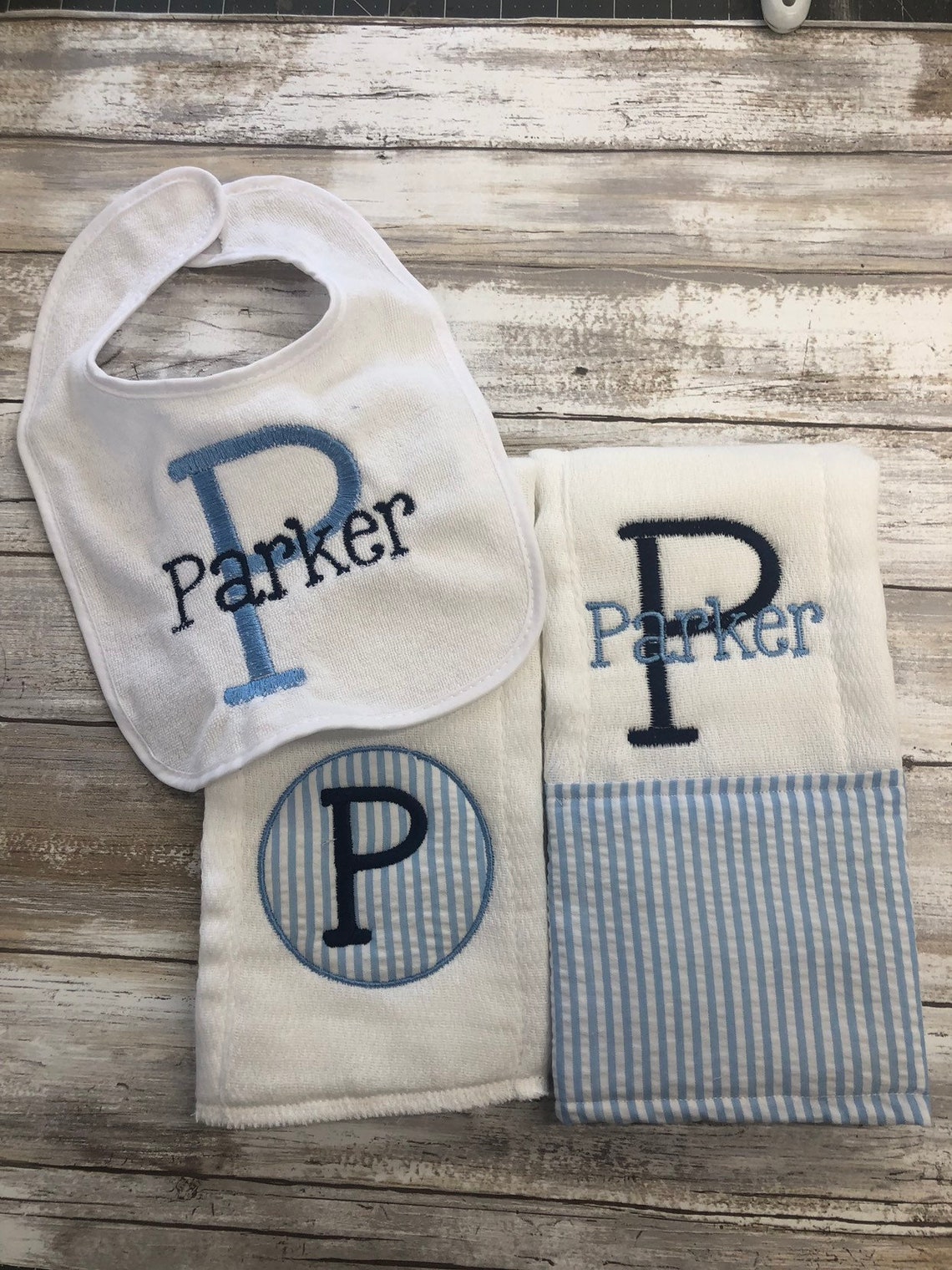 Baby Boy Gift Set Personalized Monogrammed Appliqued Baby Boy - Etsy